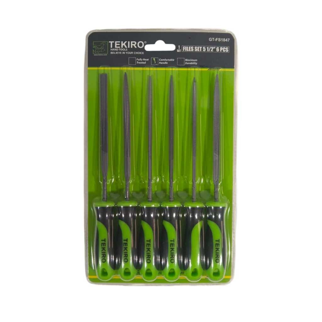 Jual Tekiro Hand Tools Files Set 5 1/2" - 6 Pcs (GT-FS1847) / Kikir Set ...