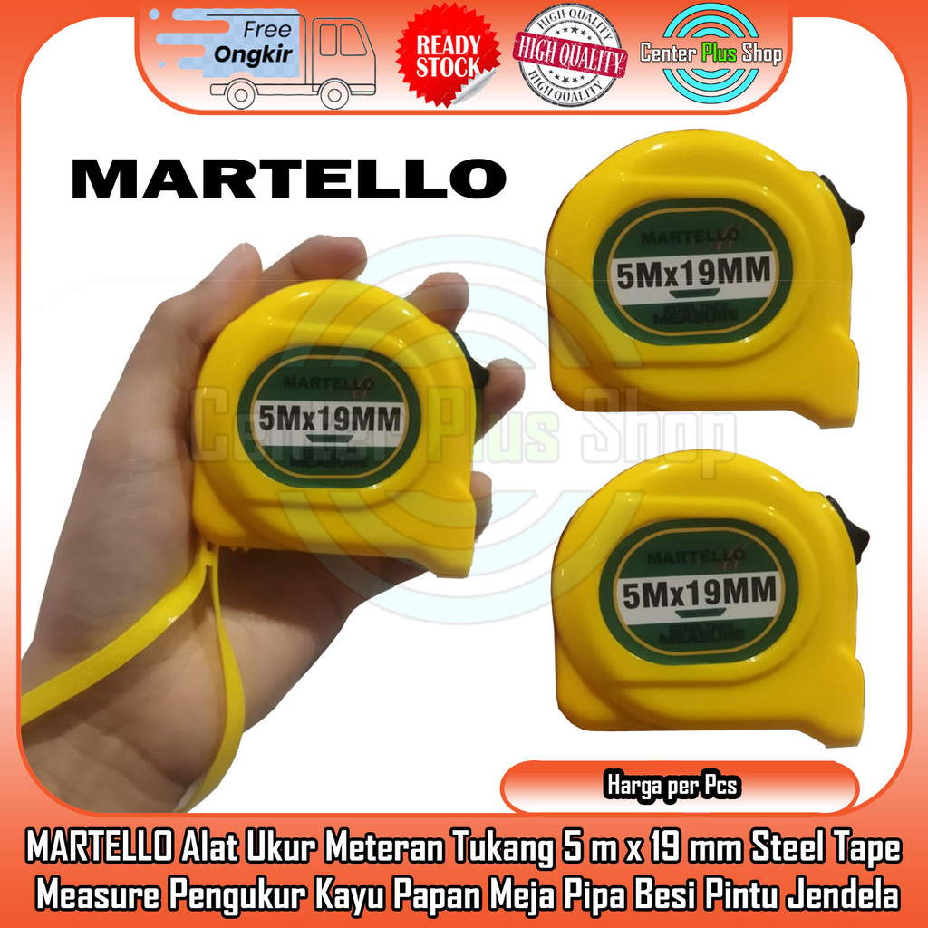 Jual Martello Meteran Alat Ukur Jarak Panjang Sudut Siku Presisi ...
