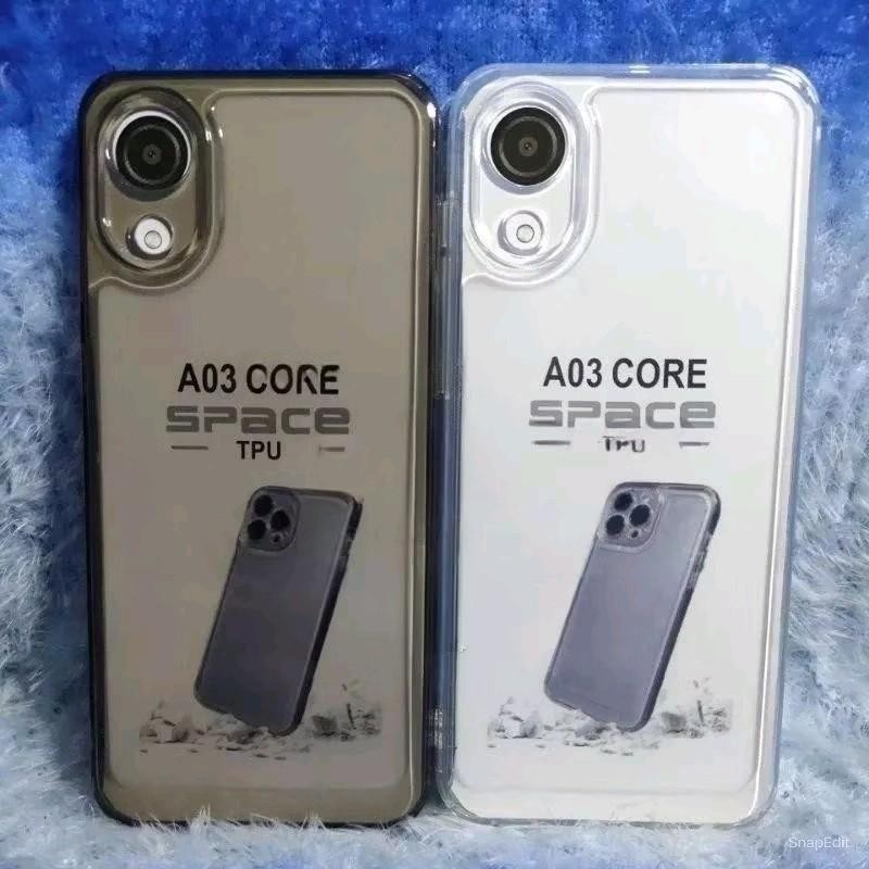 Jual Softcase Samsung A03 CORE Case Bening Hitam Transparan Casing ...