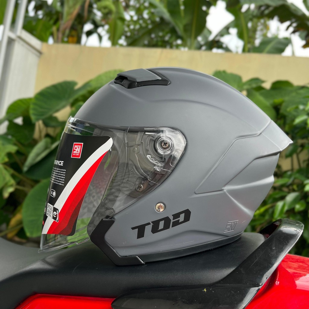 Jual Helm TOD KYROS Half Face Paket Lengkap Spoiler | Shopee Indonesia