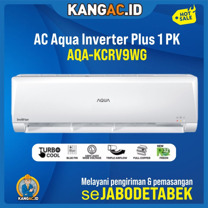 Jual AC Aqua Inverter Plus 2 PK - AQA-KCRV18WG | Shopee Indonesia