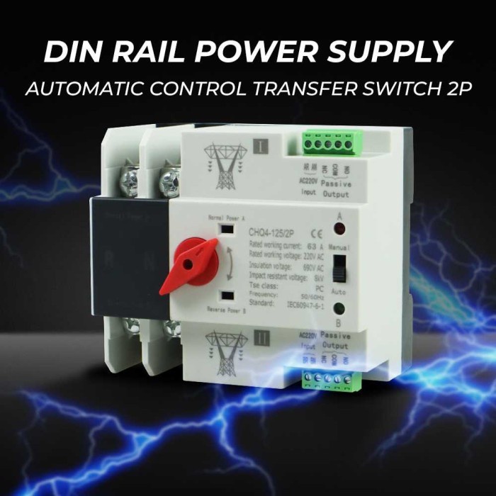 Jual ATS Dual Power Transfer Supply Automatic Control Transfer Switch ...