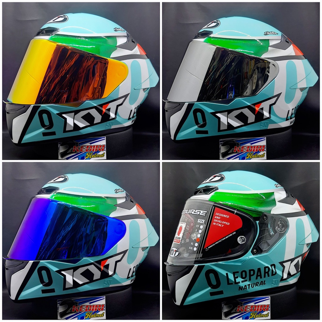 Jual Helm KYT TT COURSE DALLA PORTA leopard full face ttc | Shopee ...