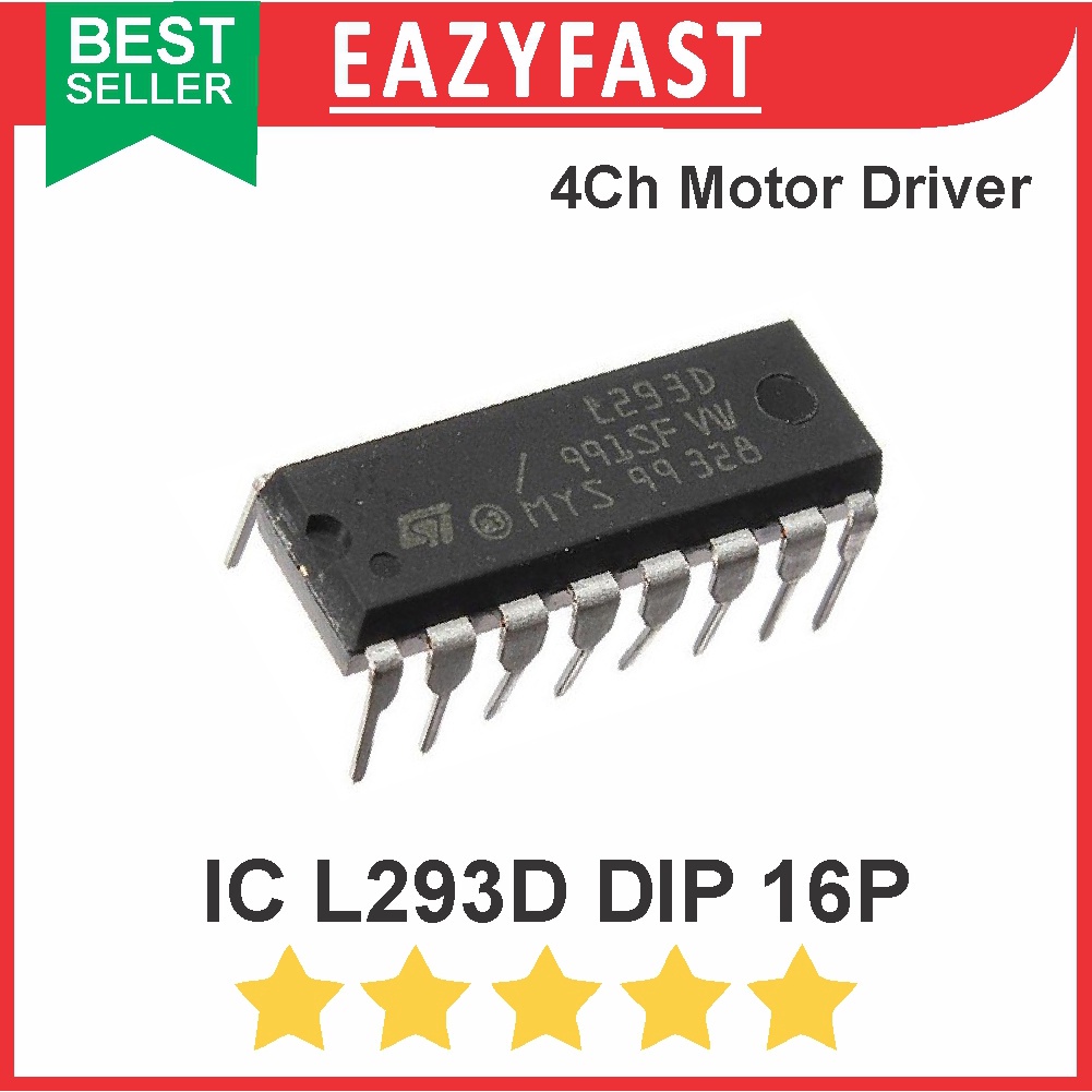 Jual IC L293D Chip Driver Motor DC Stepper | Shopee Indonesia