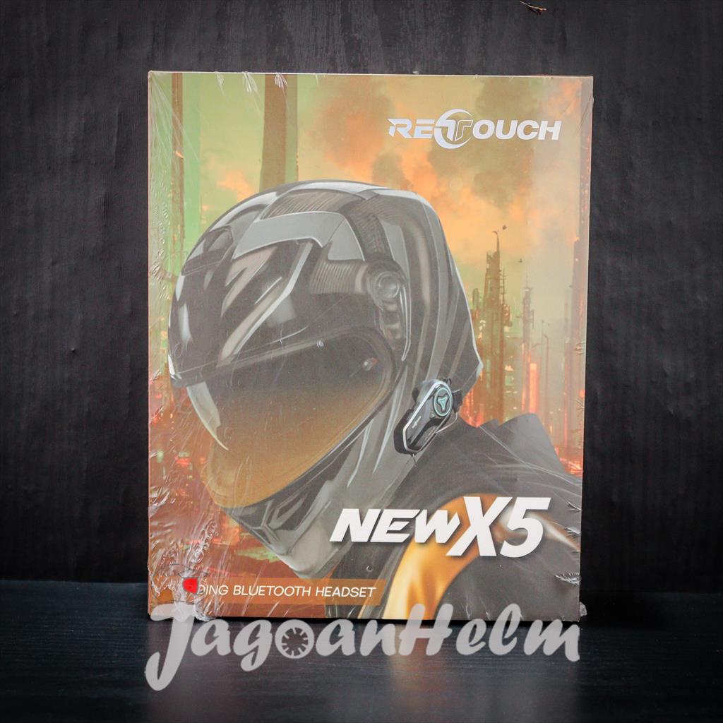 Jual X5 NEW RETOUCH INTERCOM BLUETOOTH HELMET HEADSET | Shopee Indonesia
