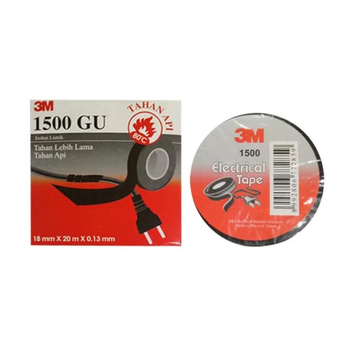 Jual Original 3M 1500 GU Isolasi Listrik Tahan Api Ukuran 18mm x 20 ...