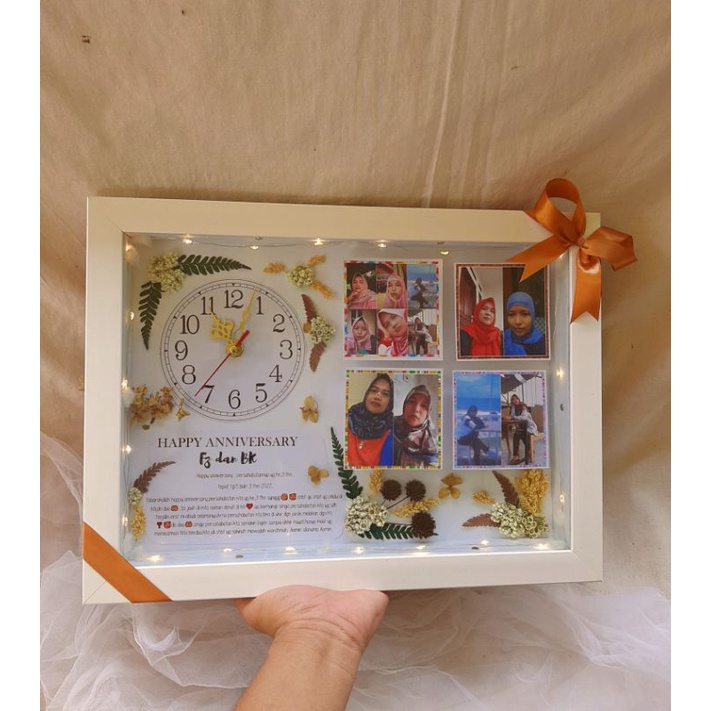 Jual Pop Up Frame Include Jam 3D Lampu LED | Shopee Indonesia