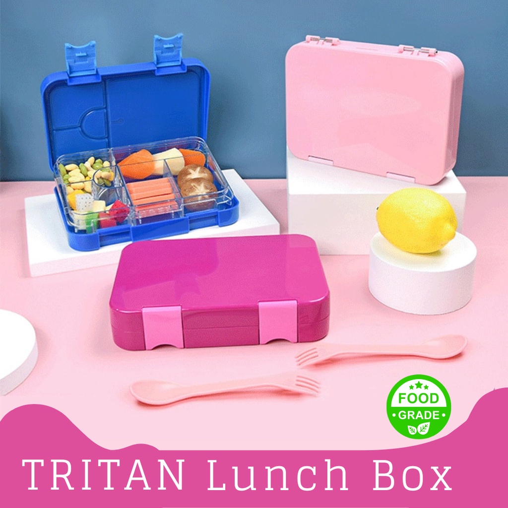 Jual Tritan Lunch Box BPA FREE Lunch Box Bento Sekat Tempat Makan Anak ...