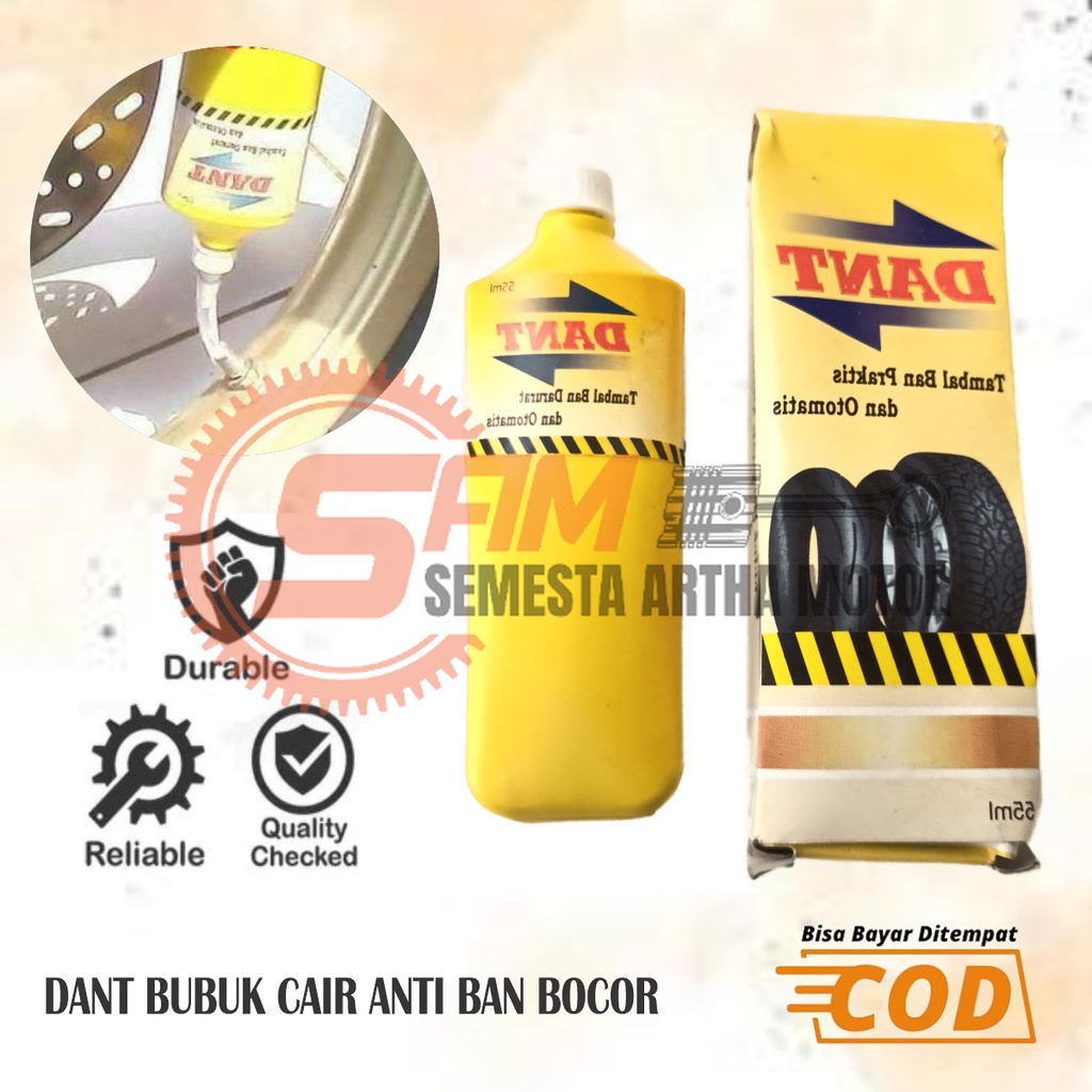 Jual DANT Cairan Anti Ban Bocor 55ml Alat Tambal Ban Tubles Tubeless ...