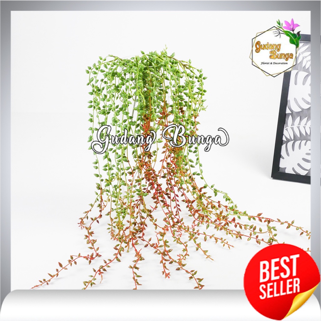 Jual DAUN RAMBAT JUNTAI MELINJO ARTIFICIAL STRING OF PEARL BERCABANG ...