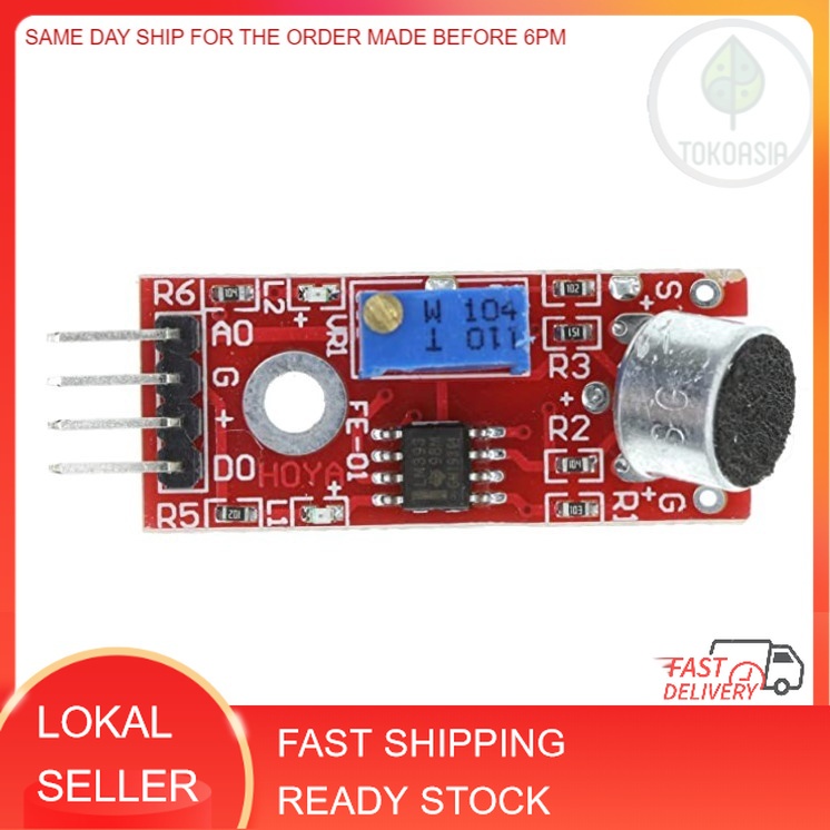 Jual (Ready Stock) KY-037 High Sensitivity Sound Microphone Sensor Detection Module DIY Kit ...