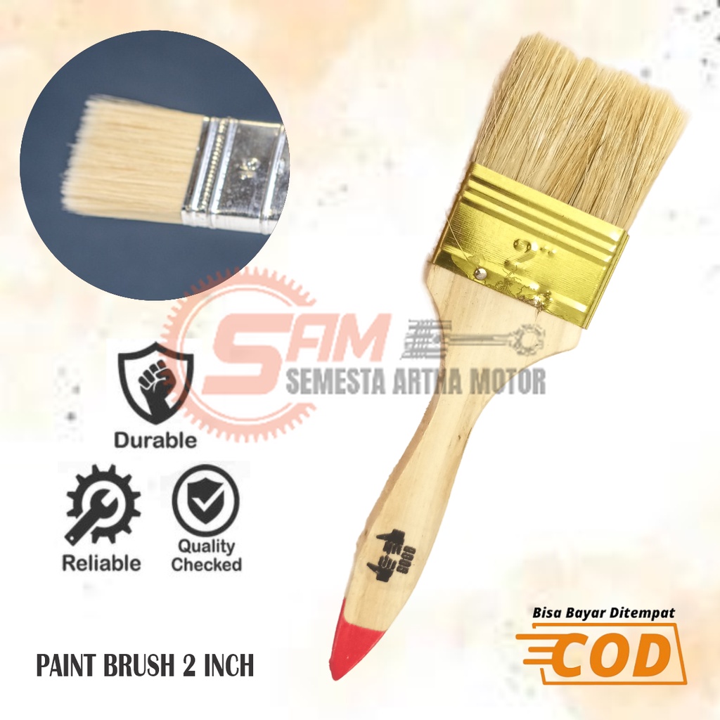 Jual Kuas Cat Paint Brush 2 Inch Koas Serba Guna Multi Funsi Pembersih ...