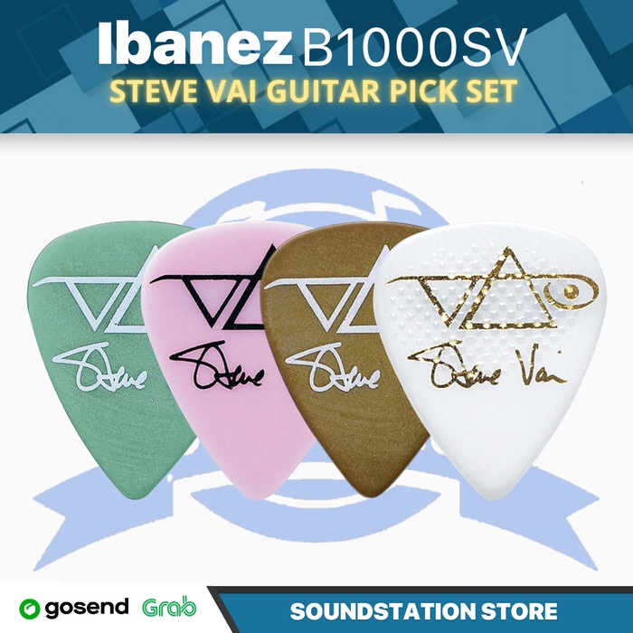 Jual Ibanez B1000SV Steve Vai Guitar Pick Set6pcs | Shopee Indonesia