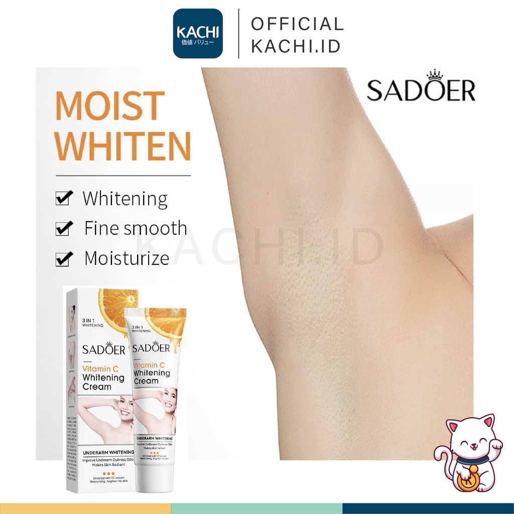 Jual KACHI - SADOER Vitamin C Whitening Cream Underarm 50 Gr / Krim Pemutih Ketiak Alami Pemutih ...