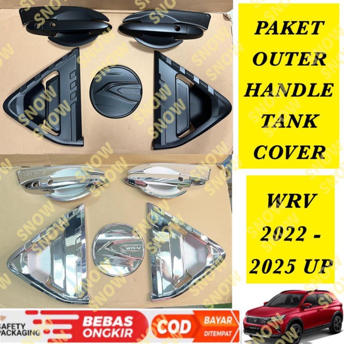 Jual Paket Outer Handle Tank Cover Wrv WR-V 2022 2024 2025 Up Hitam ...
