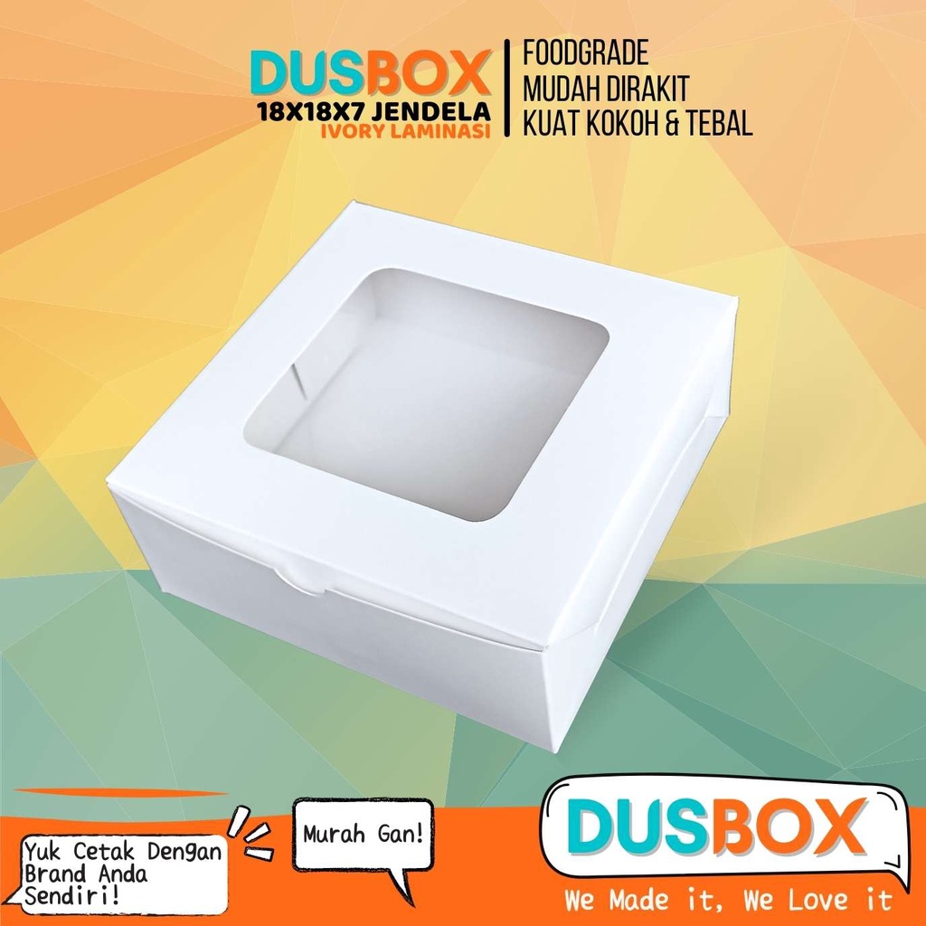 Jual Dus Catering 18X18X7 / Box catering / Box Souvenir / Box Bolu ...