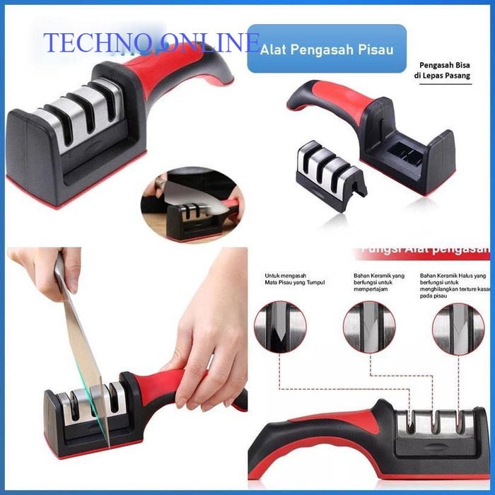 Jual Alat Pengasah Pisau Gunting 3in1 Multifungsi Pengasah Tajam ...