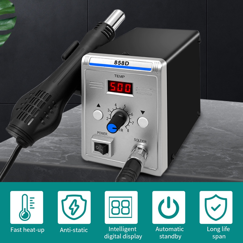 Jual Solder Uap / Blower 858D Digital LED Ponsel Perbaikan High Power ...