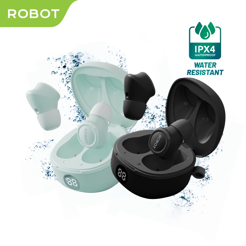 Jual ROBOT TWS Wireless Earphone Airbuds T80 - Garansi 1 Tahun | Shopee ...