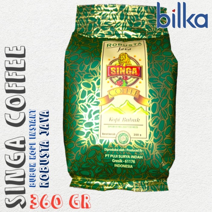 Jual SINGA Robusta Java Kopi Bubuk All Gramasi | Shopee Indonesia