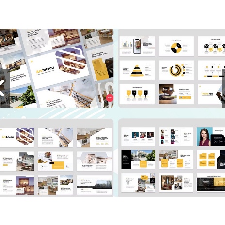 Jual 79 Template PPT Premium arsitek | Shopee Indonesia