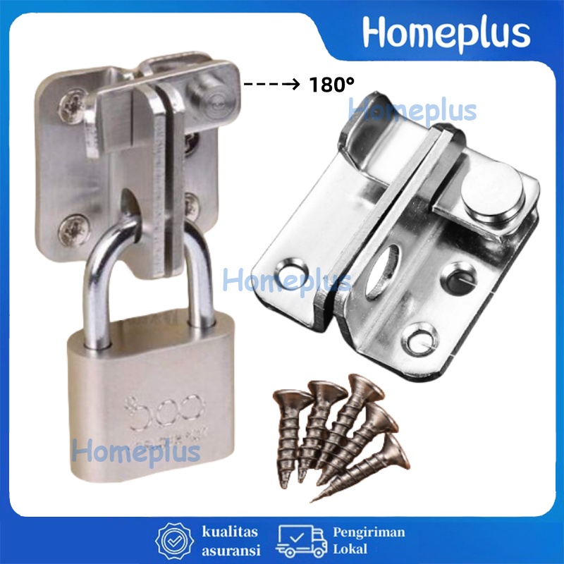 Jual HomePlus Grendel Pintu Geser Gembok Kunci Slot Slot Kunci Pintu ...