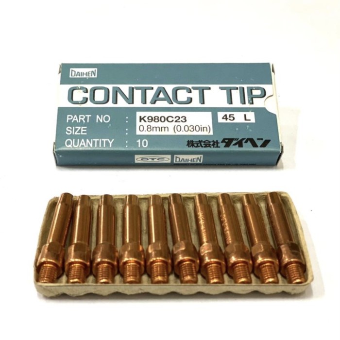 Jual OTC DAIHEN K980C23 Contact Kontak Tip 0.8 x 45 mm Original ...