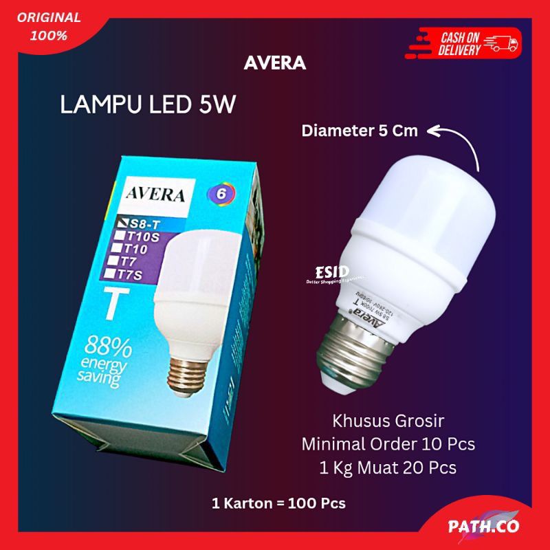 Jual Lampu LED 5 10 15, 20, 30 dan 40 Watt Lampu Rumah Putih White lamp | Shopee Indonesia