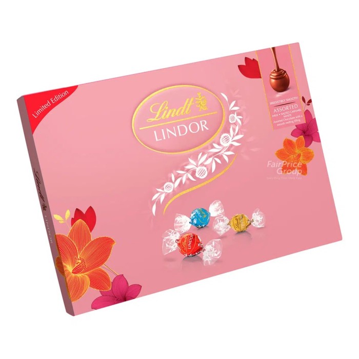 Jual LINDT Lindor Pink Gift Box Assorted Chocolate Limited Edition ...