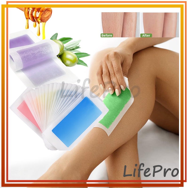 Jual 10pcs Cold Wax Paper Hair Removal Strip Perontok Pencabut Bulu Ketiak Kaki / Hair Removal ...