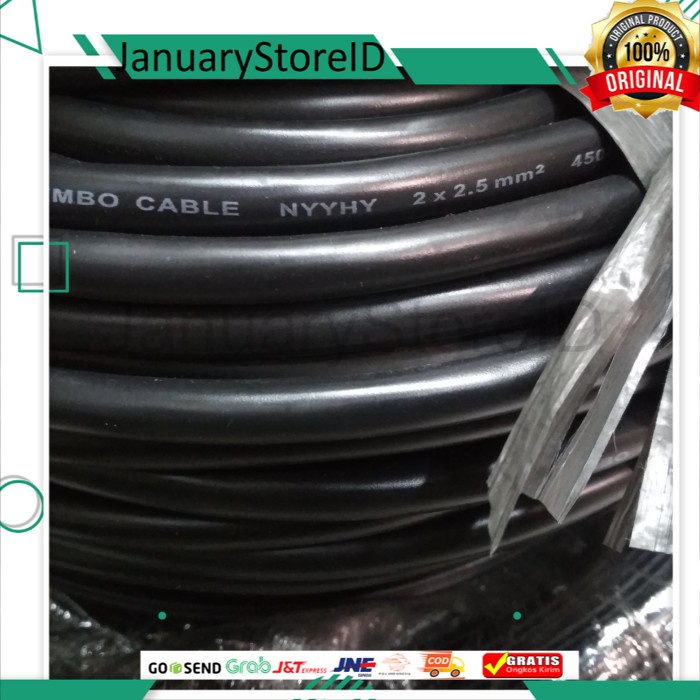 Jual KABEL SERABUT NYYHY 2X2,5MM 2X2,5 MM 2X2.5 JEMBO ECERAN METERAN POTONGAN | Shopee Indonesia