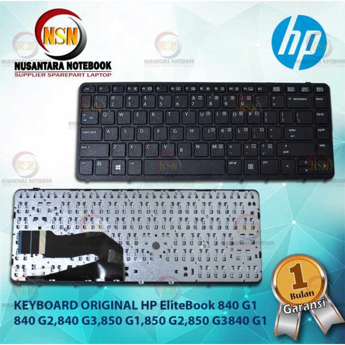 Jual Keyboard Original Hp EliteBook 840 G1,840 G2,840 G3,850 G1,850 G2 ...