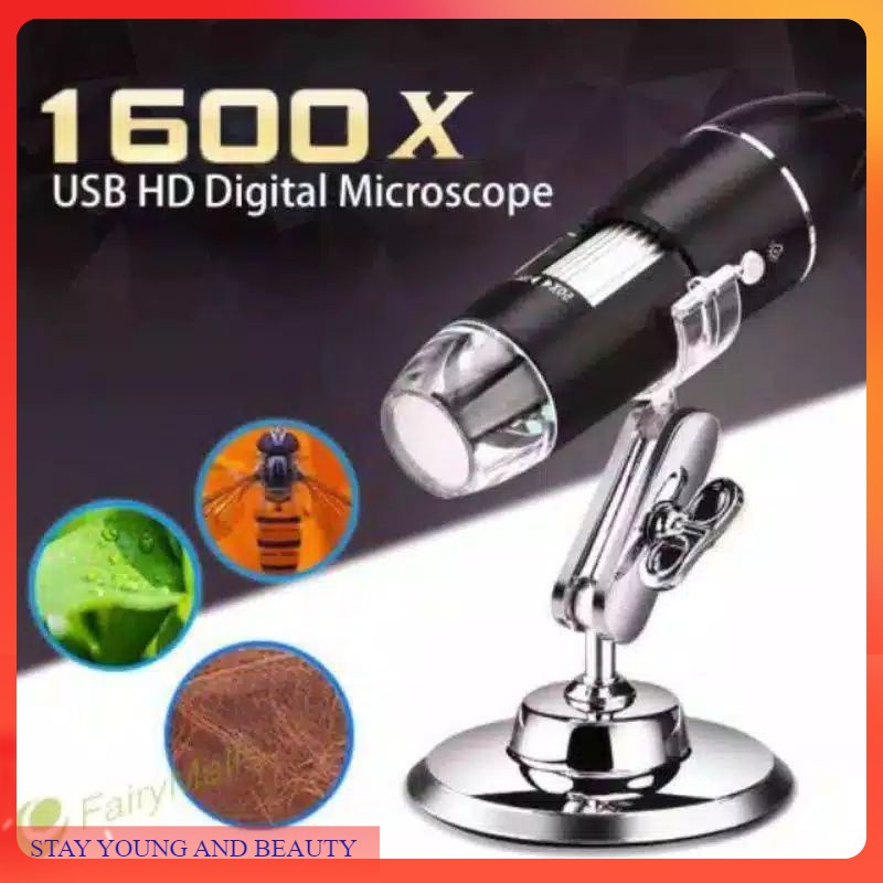 Jual 1600x zoom Digital microscope skin analyzer face & hair komputer ...