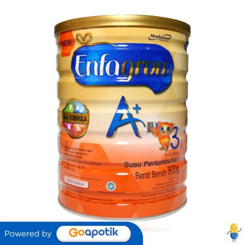 Jual Enfagrow A+ 3 Usia 1-3 Tahun Rasa Vanila 800 Gram Kaleng | Shopee ...