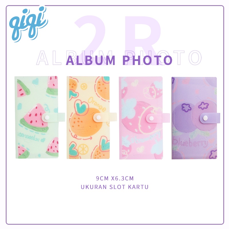 Jual Album Photo Card 120/240 Slot penyimpanan album foto polaroid 2r ...