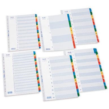 Jual Bantex Reinforced Tabs Divider Indexe A4/Pembatas Karton Binder ...