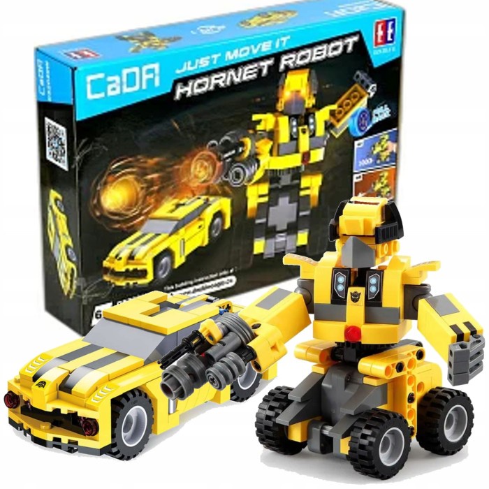 Jual Double E CADA Bricks C52020W Hornet Robot 2-in-1 Pull Back ...