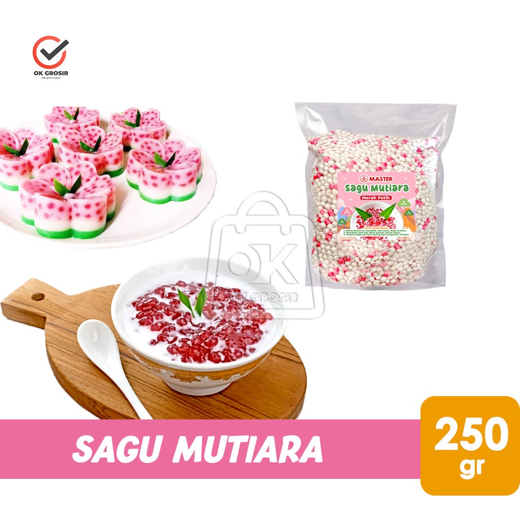 Jual Sagu Mutiara Merah Putih / Sago Pearl (250 gr) | Shopee Indonesia