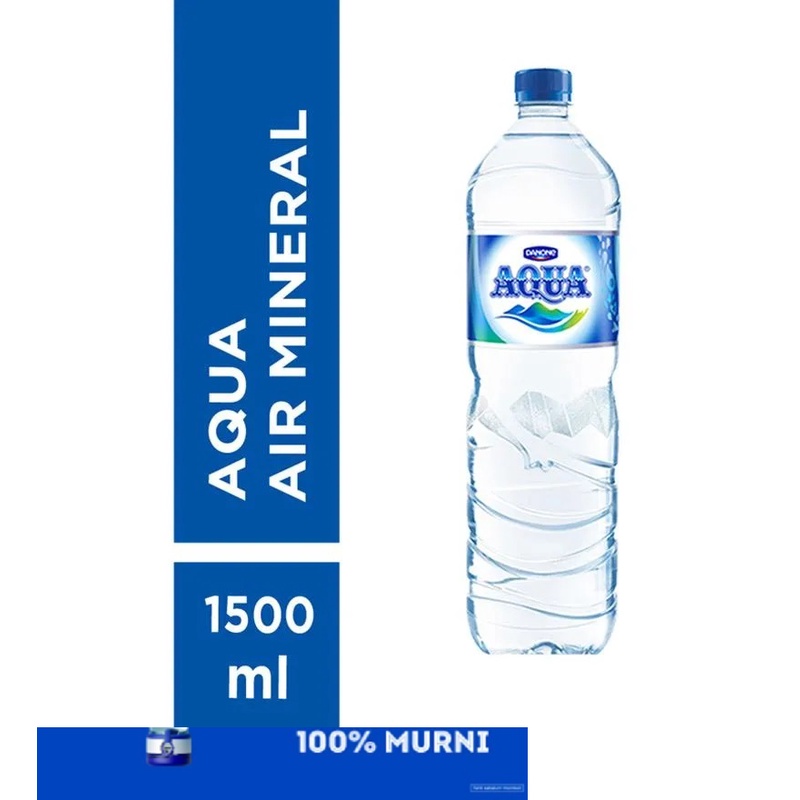 Jual AQUA air mineral Minuman Kemasan Botol Satuan 1500 ML | Shopee ...