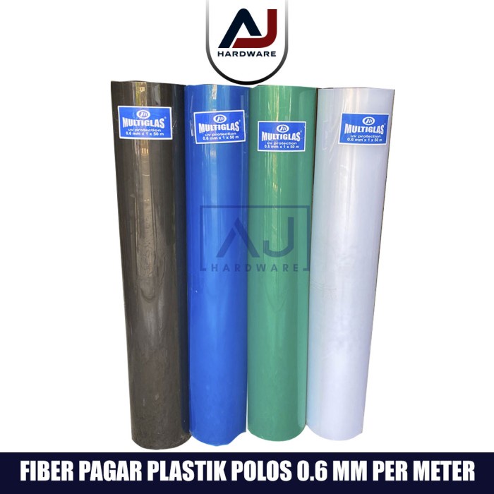 Jual Penutup Pagar Rumah Fiber Polos Plastik Penutup Serbaguna 0.6 MM ...