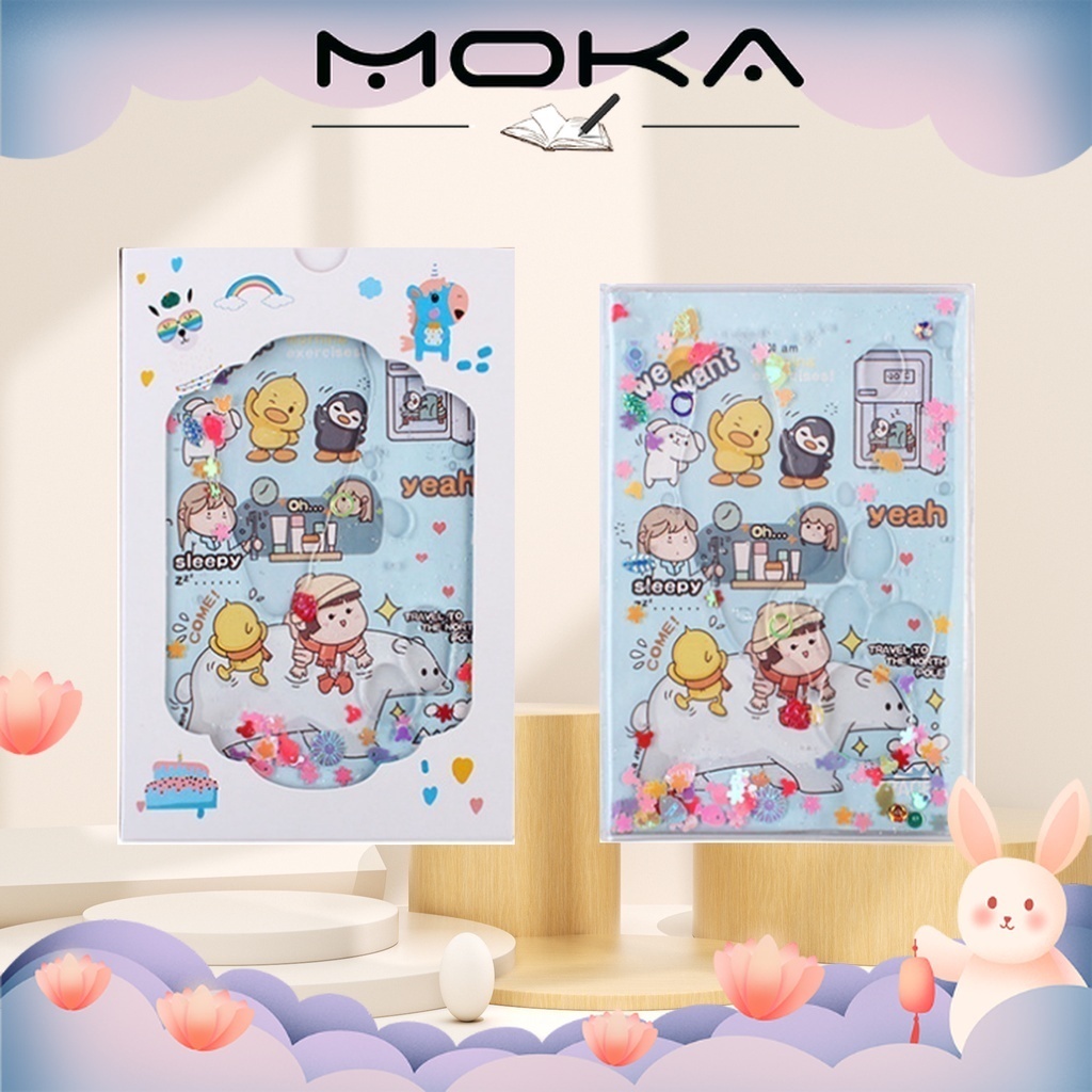 Jual MOKA BUKU CATATAN GLITTER MOTIF KARTUN / NOTEBOOK GLITTER MOTIF ...
