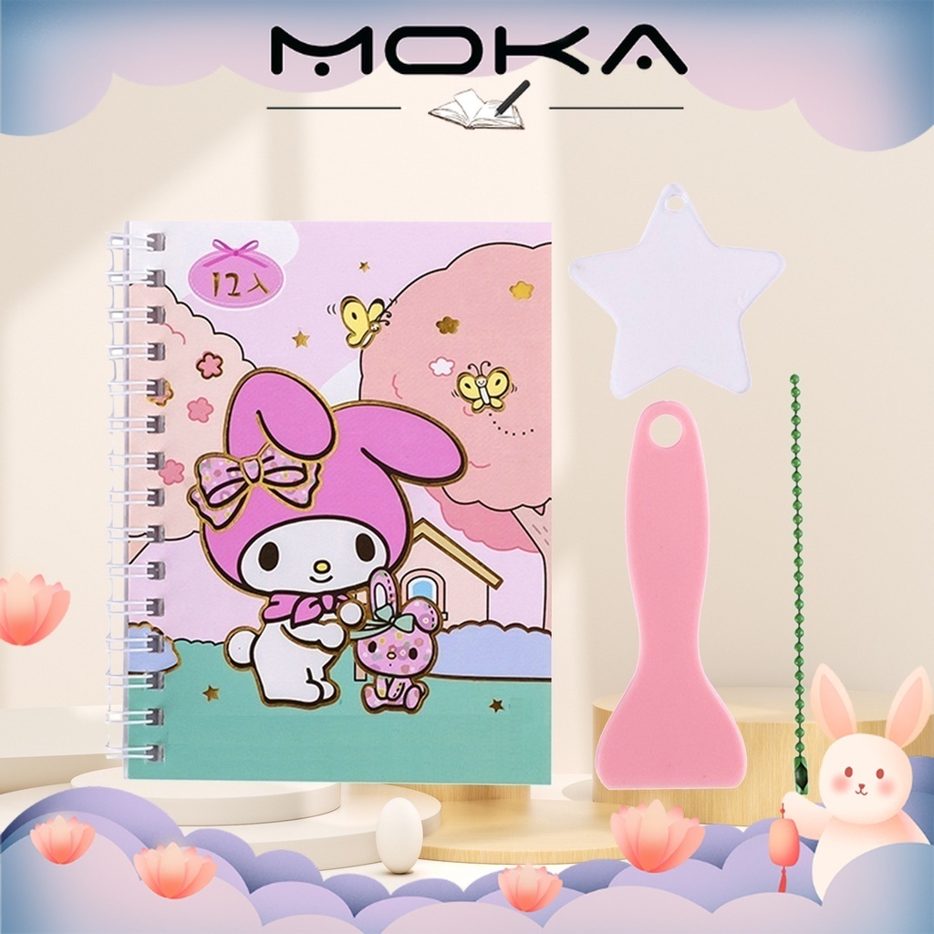 Jual MOKA NOTEBOOK DIARY + STICKER DIY FREE GANCI MAKER / DIARY BOOK MOTIF SANRIO + GIRL KAWAII ...