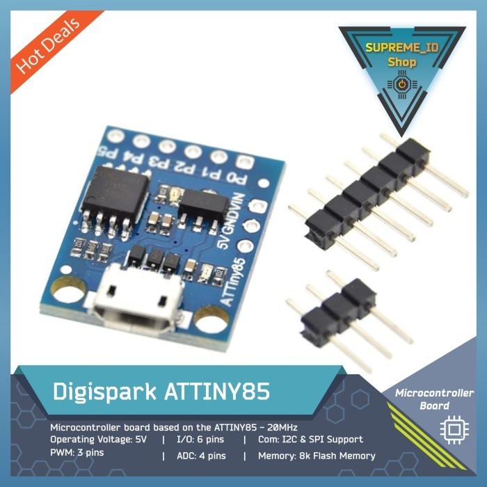 Jual Digispark Attiny85 Microcontroller Board via Micro USB Variant | Shopee Indonesia