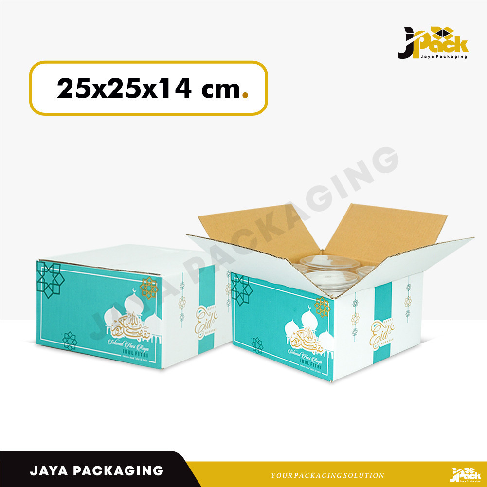 Jual Box Parcel 25x25x14 (250gr isi 12 toples bulat) Kardus/Parcel ...