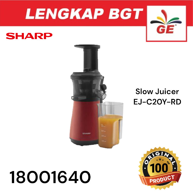 Jual SHARP SLOW JUICER EJC20Y-RD MERAH Mesin Pembuat Jus - 18001640 ...