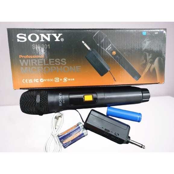 Jual MIC WIRELESS SONY SN-301 microphone tanpa KABEL UHF,isi 1 mic | Shopee Indonesia
