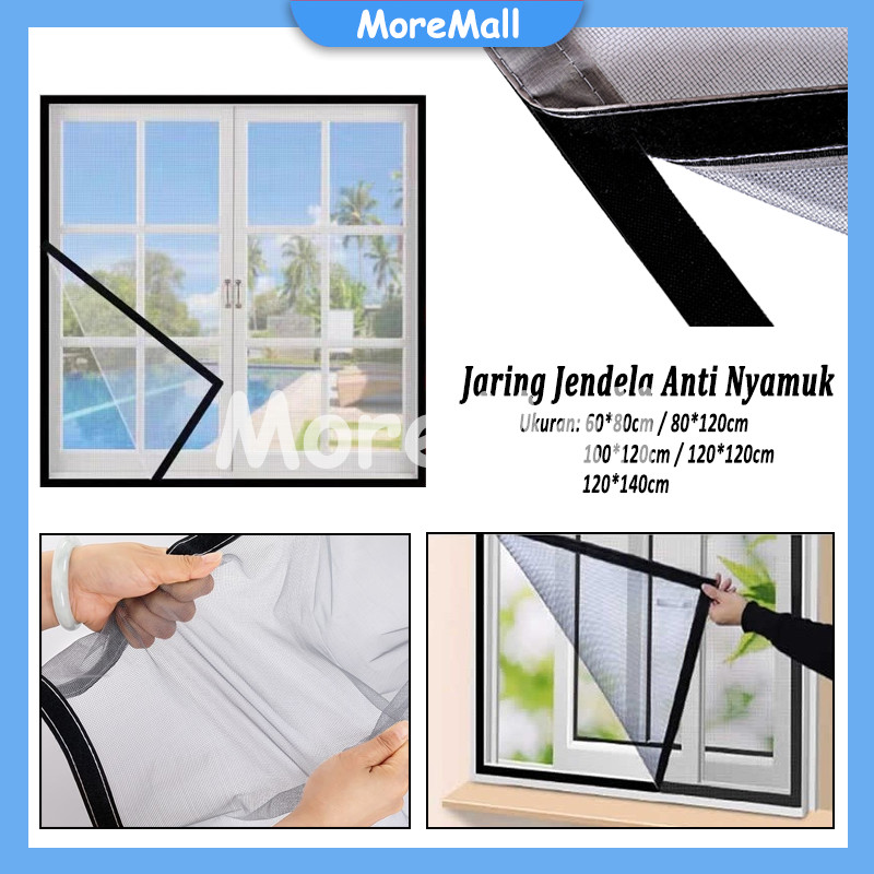 Jual Gorden Jendela Jaring Tempel Anti Nyamuk Serangga/Jaring Kasa ...