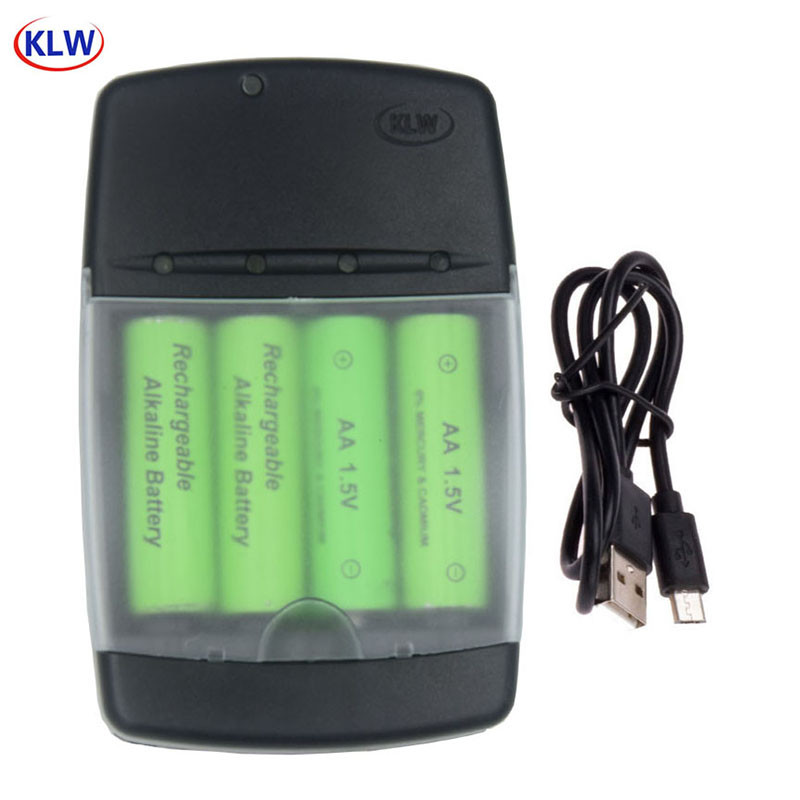 Jual USB LR03 AA LR6 AAA LR61 AAAA Alkaline 1.5V Rechargeable Battery ...