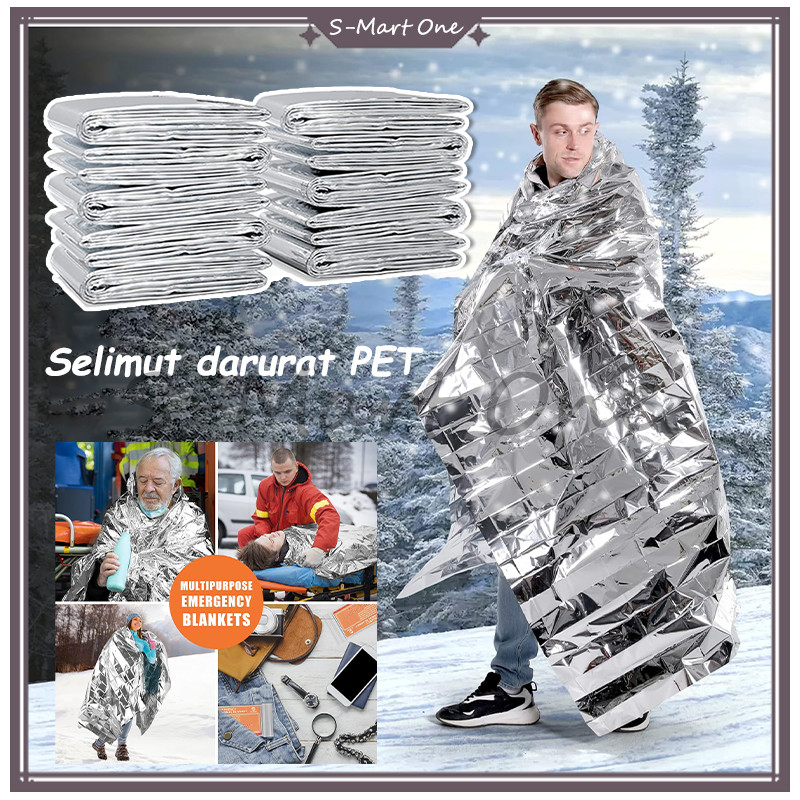 Jual SM 130 X 210 Cm Selimut darurat emergency/ blanket thermal ...