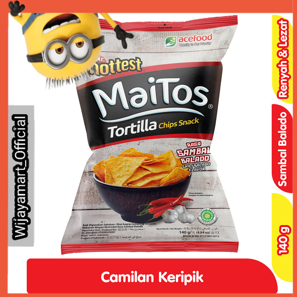 Jual Mr. hottest Maitos Tortilla Sambal Balado 140 g | Shopee Indonesia
